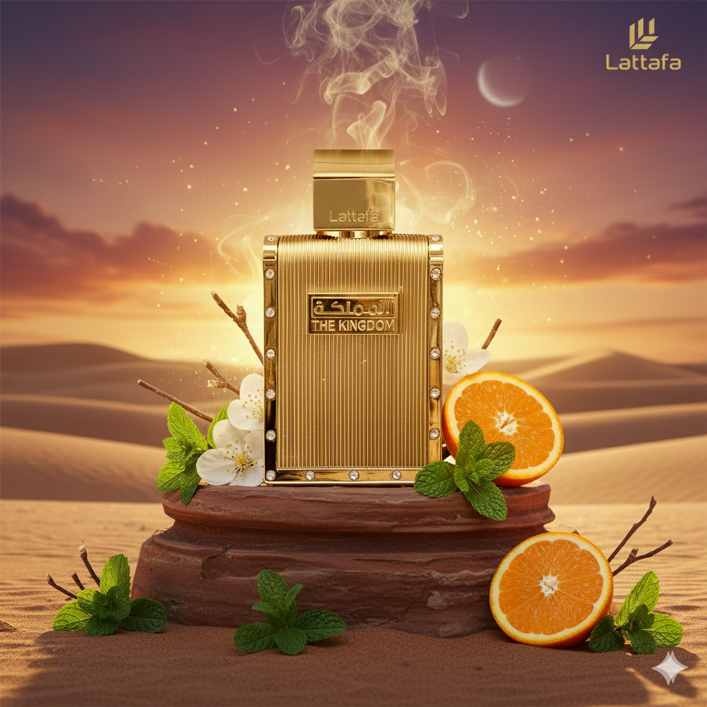 Lattafa The Kingdom For Men Eau De Parfum 100 ML/3.4 OZ Spray For Men ...