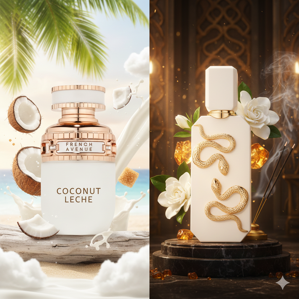 Duo Coconut Leche & Veneno Blanco of Fragrance World – JAZARAH STORE